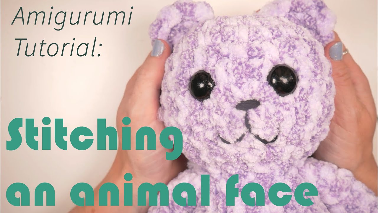 Stitching a Cute Animal Face! - YouTube