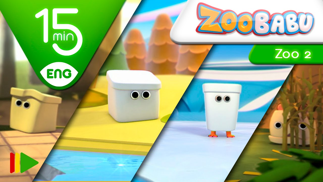 Zoobabu | Collection 14 (Zoo Animals 2) | Full episodes for kids | 15 ...