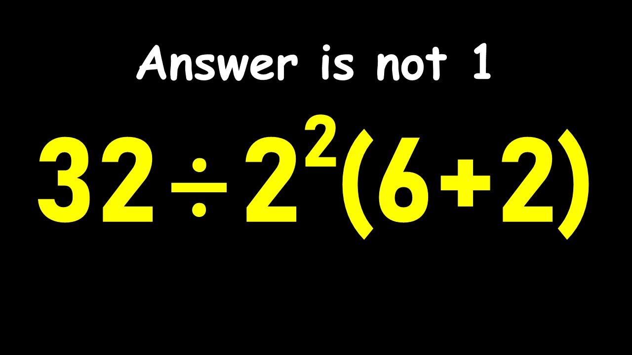Most People Get This Simple Math Question Wrong! - YouTube