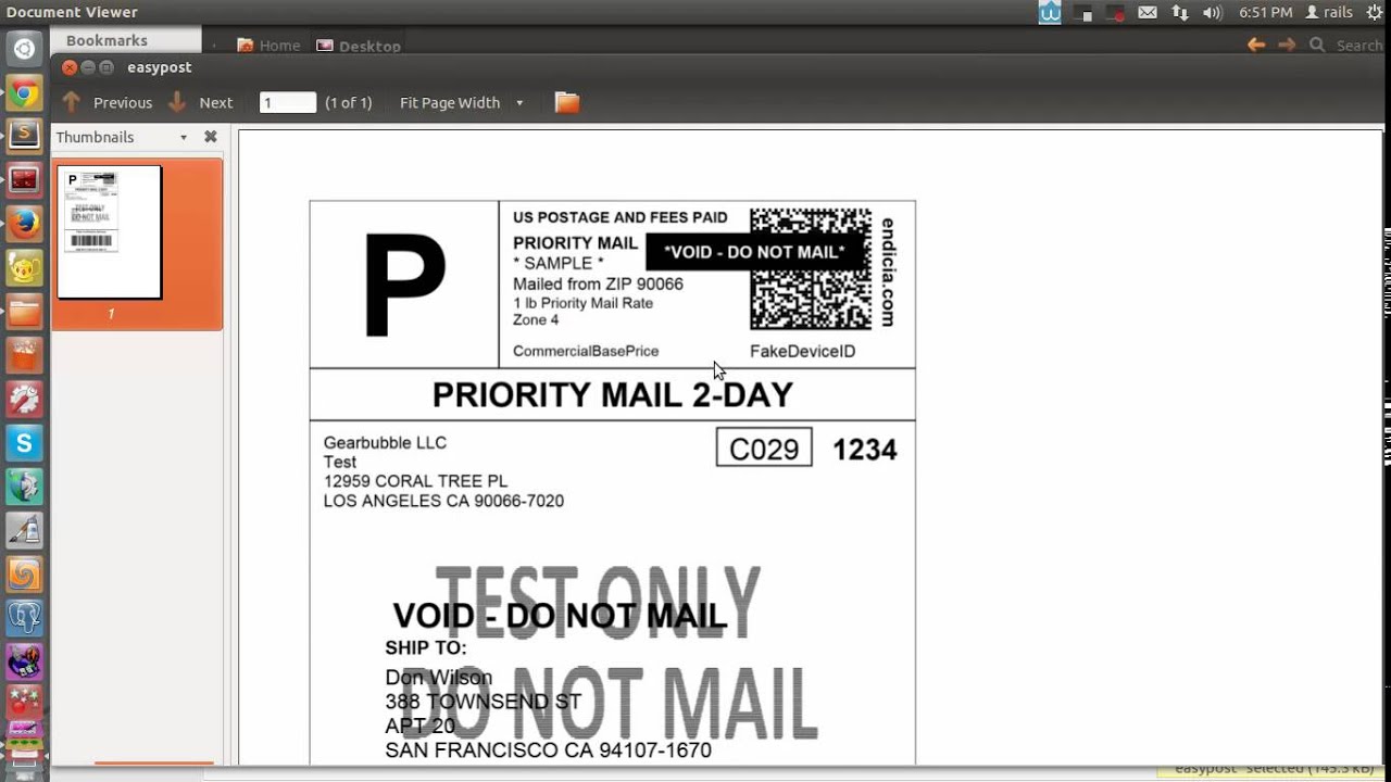 easypost print label - YouTube