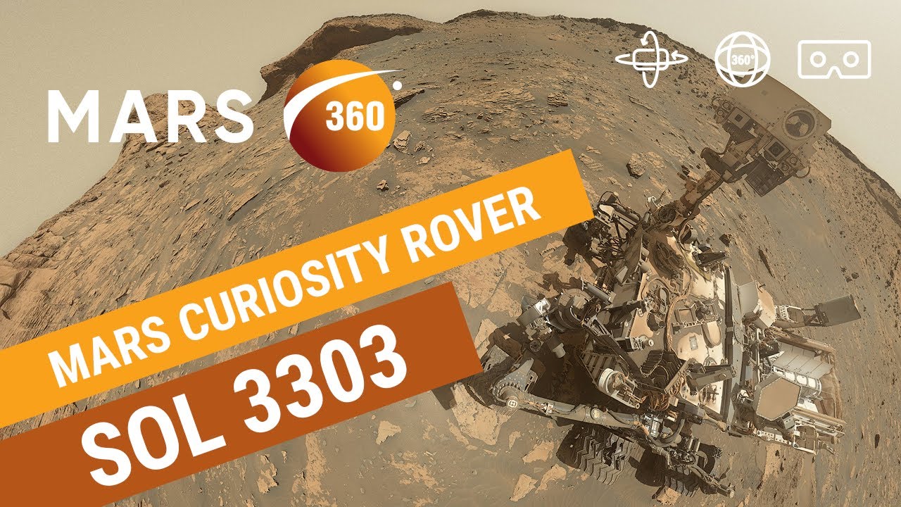 Mars 360: NASA's Mars Curiosity Rover - Sol 3303 (360video 8K) - YouTube