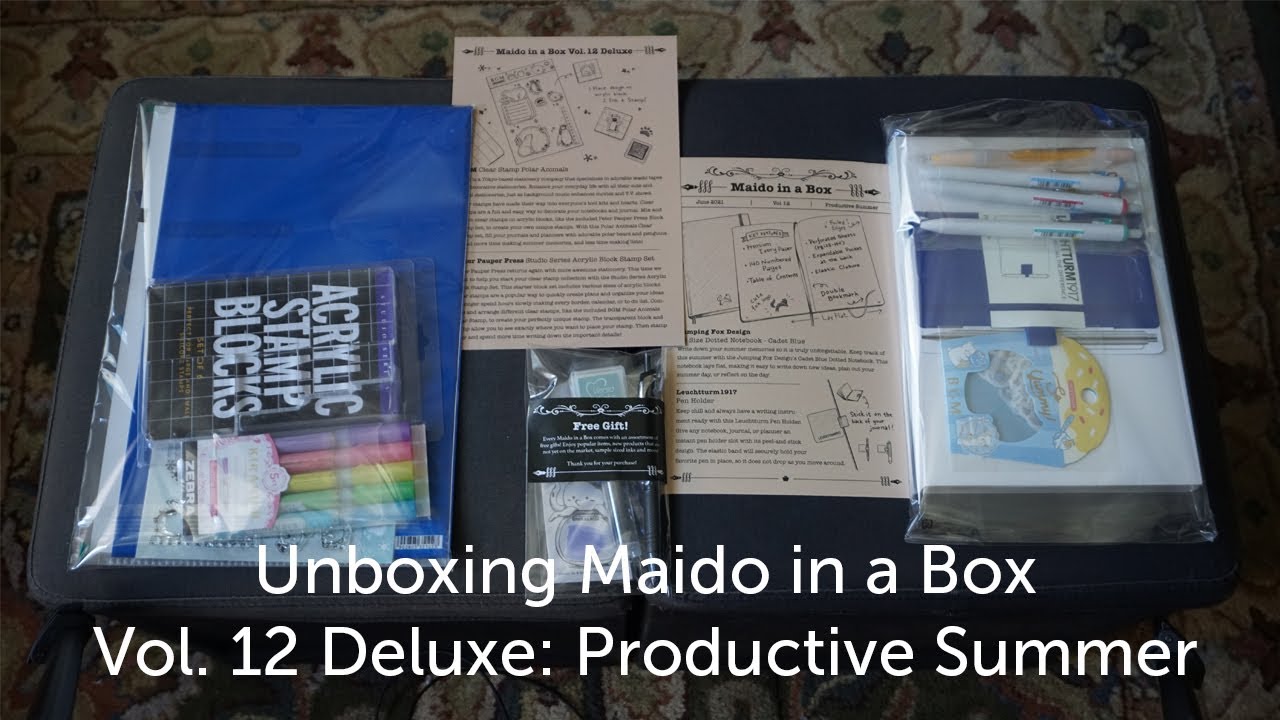 Unboxing Maido in a Box Vol. 12 Deluxe: Productive Summer - YouTube