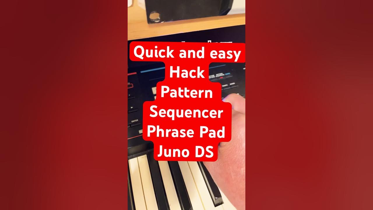 Quick easy pattern sequencer. Roland Juno DS. #studio #newmusic - YouTube