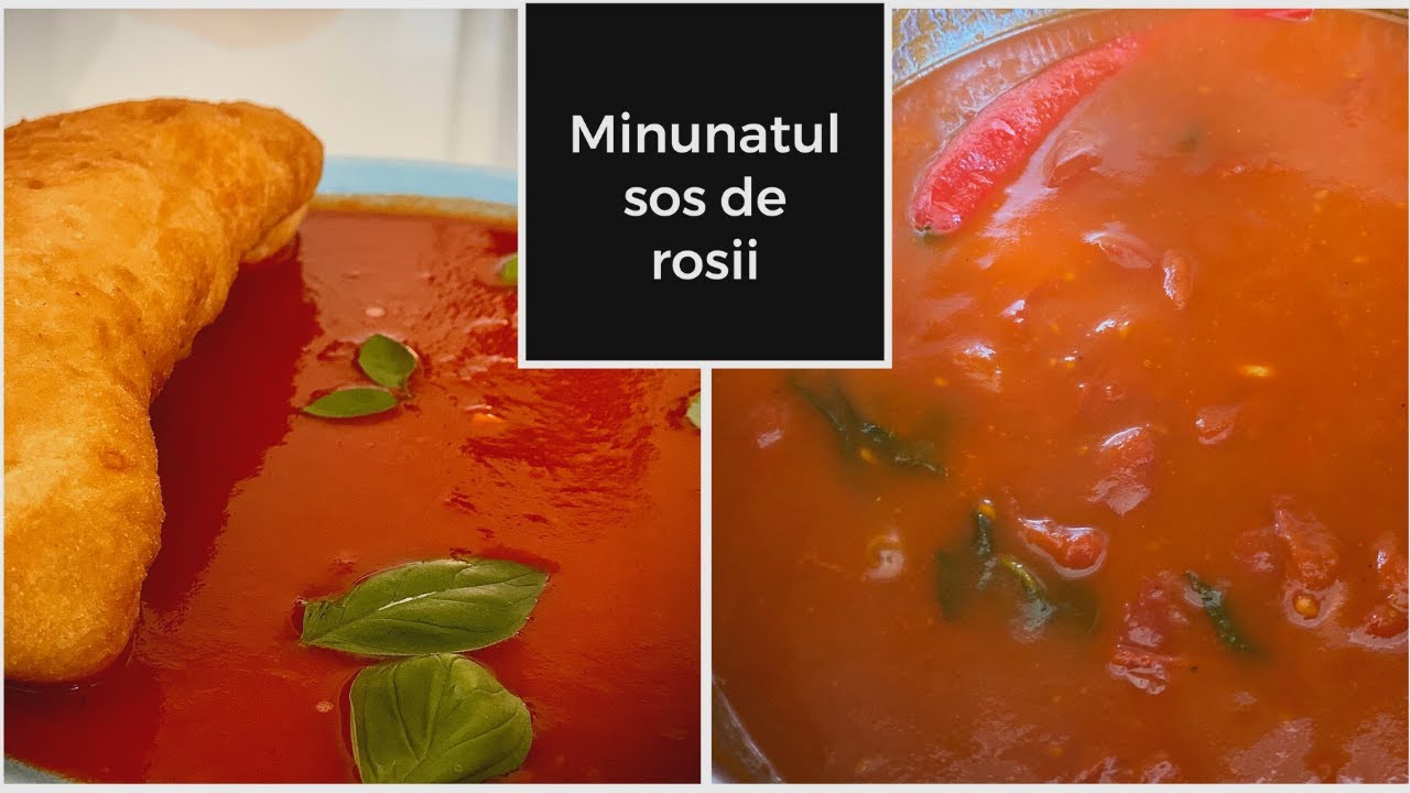 Sos de rosii minunat,sos baza pentru pizza si nu numai - YouTube