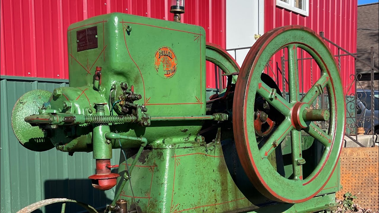 Nice Running 4HP Fuller & Johnson Hit & Miss Engine - YouTube