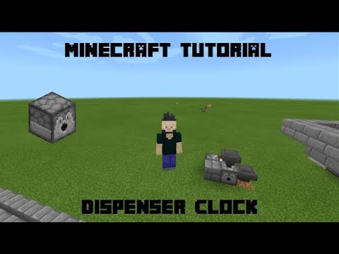 Minecraft Tutorial - Automatic Dispenser Clock - YouTube