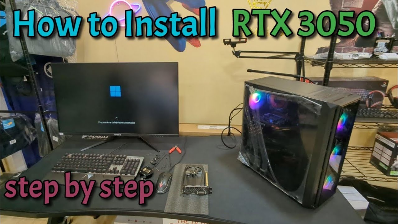 SVGA change RTX3050 8Gb Gainward Pegasus on Pc Gaming i7 How to install ...