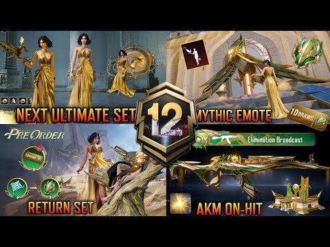 "PUBG Mobile Ultimate Set & Mythic Emote | New AKM Upgrade & Return Set ...