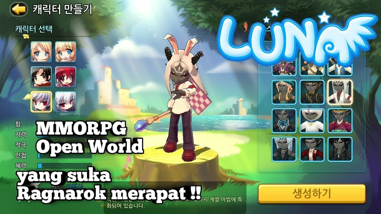 LUNA: With Moonlight MMORPG open world mirip Ragnarok (gameplay) - YouTube
