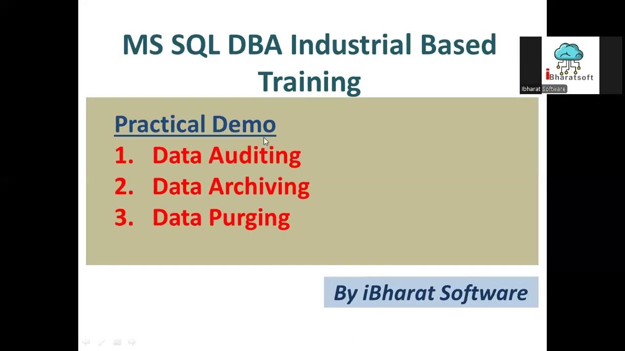 07. MS SQL Server Full & Partial Data Purging - Complete Practical Demo in Hindi # ...