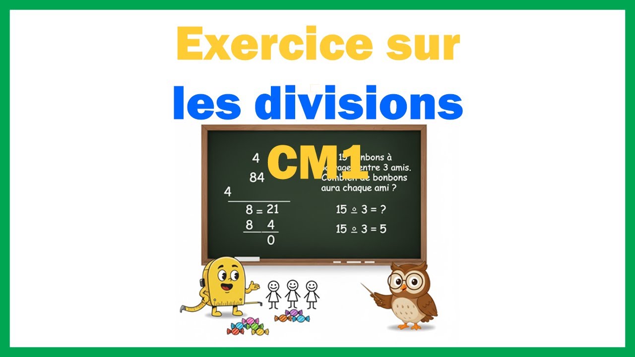 Exercice sur les divisions cm1 - YouTube