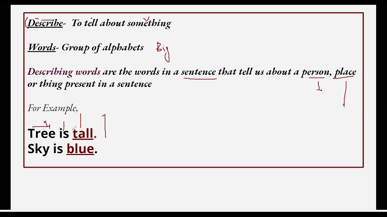 Easy Way To Explain Describing Words To Primary Classes 2 And 3rd easy-way-to-explain-describing-words-to-primary-classes-2-and-3rd