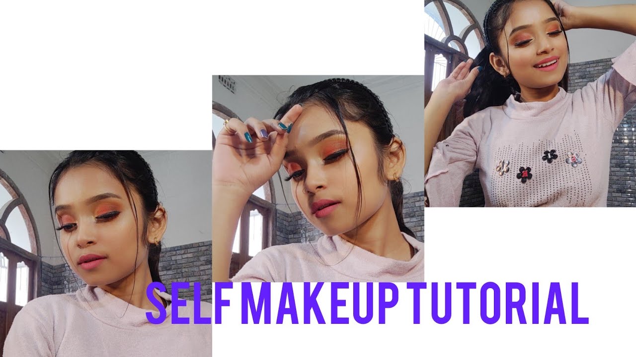 Self makeup tutorial #makeup - YouTube