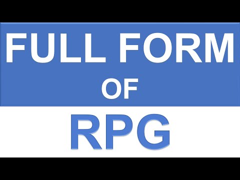 FULL FORM OF RPG || WHAT IS THE FULL FORM OF RPG ?