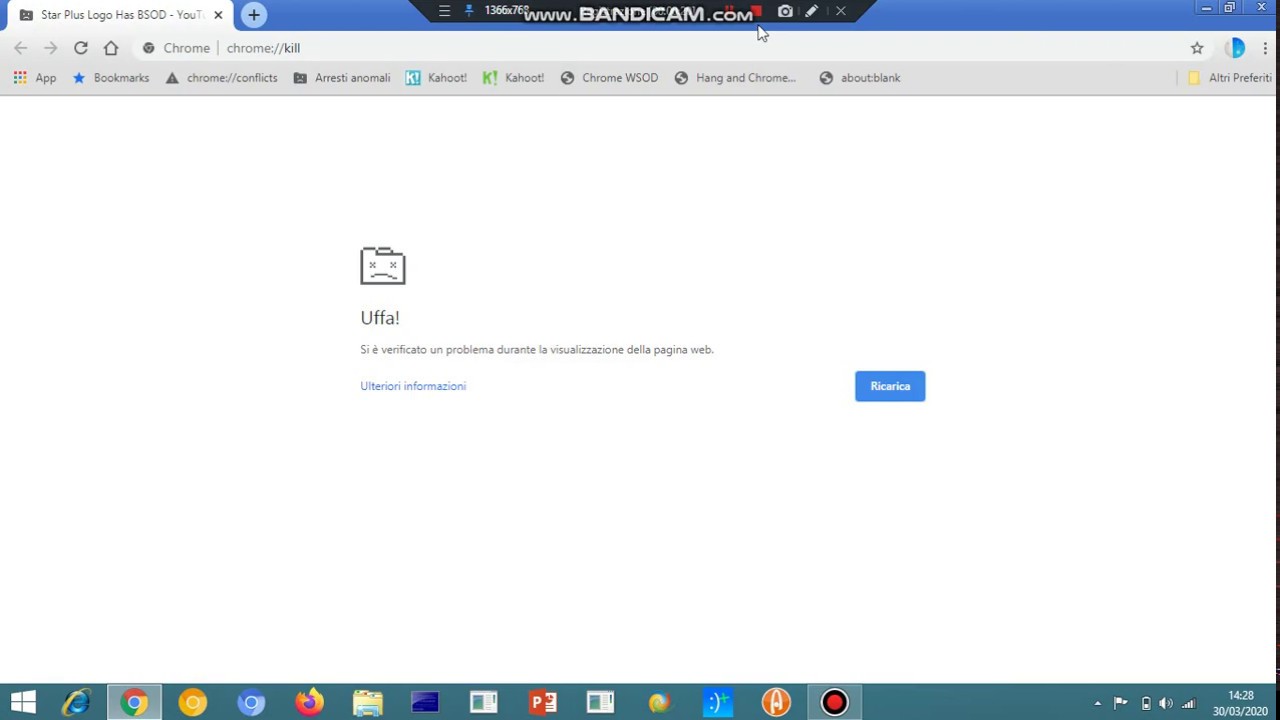 BSOD Videos has Chrome WSOD #71 - YouTube