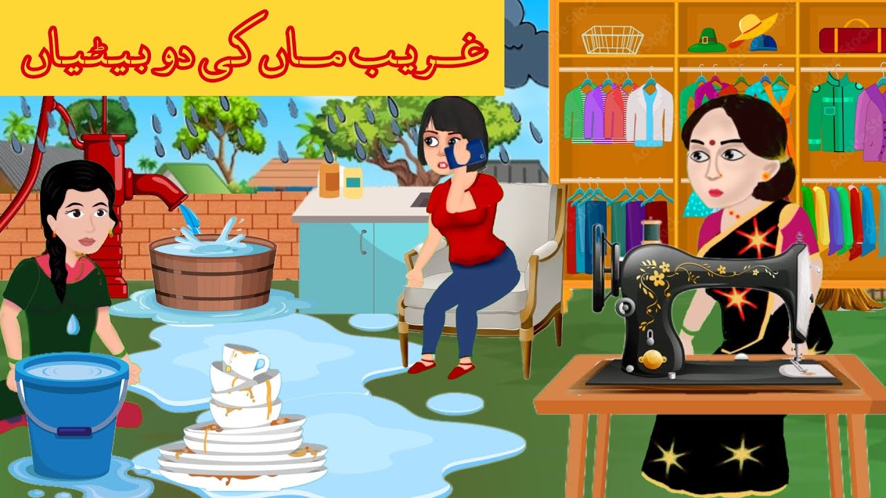 garib maa ki 2 betiyan | garib maa ki kahani | garib maa ki betiyan ...