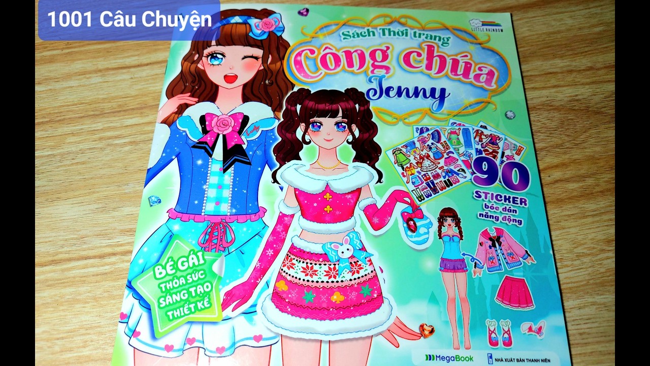 Thiet kế sticker thời trang Công chúa Jenny-Cherry cute/Công chúa Noel ...
