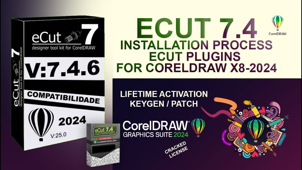 eCut 7.4 Plugin with Installation for CorelDraw x5 - 2025 - YouTube