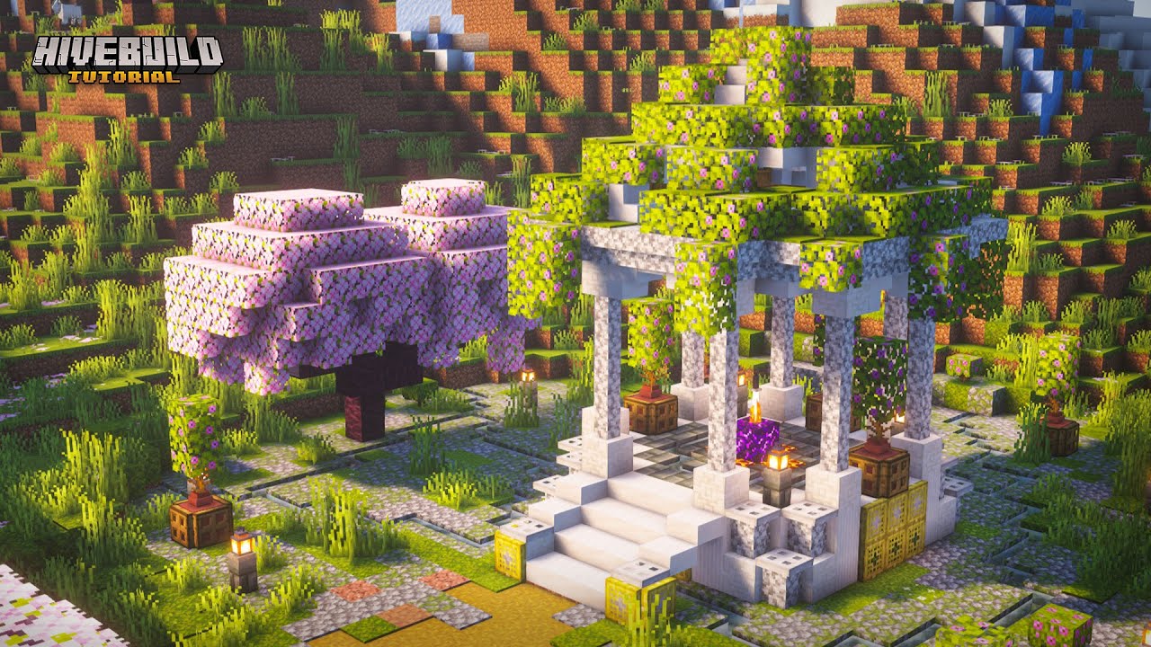 Minecraft Gazebo Tutorial | How to Build a Beautiful Garden Pavilion ...