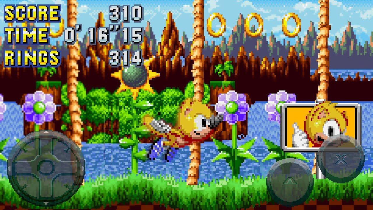 Ray in Sonic 1 (Mania abilities) - YouTube