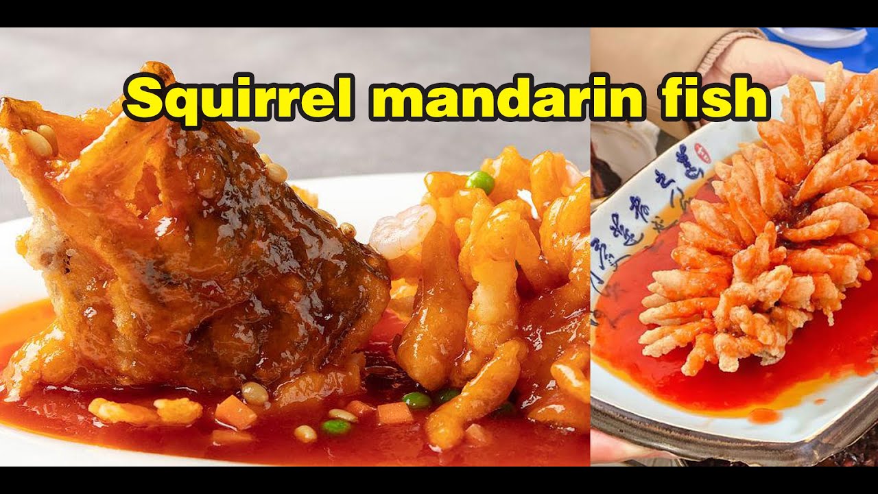 Chinese food - squirrel mandarin fish - YouTube