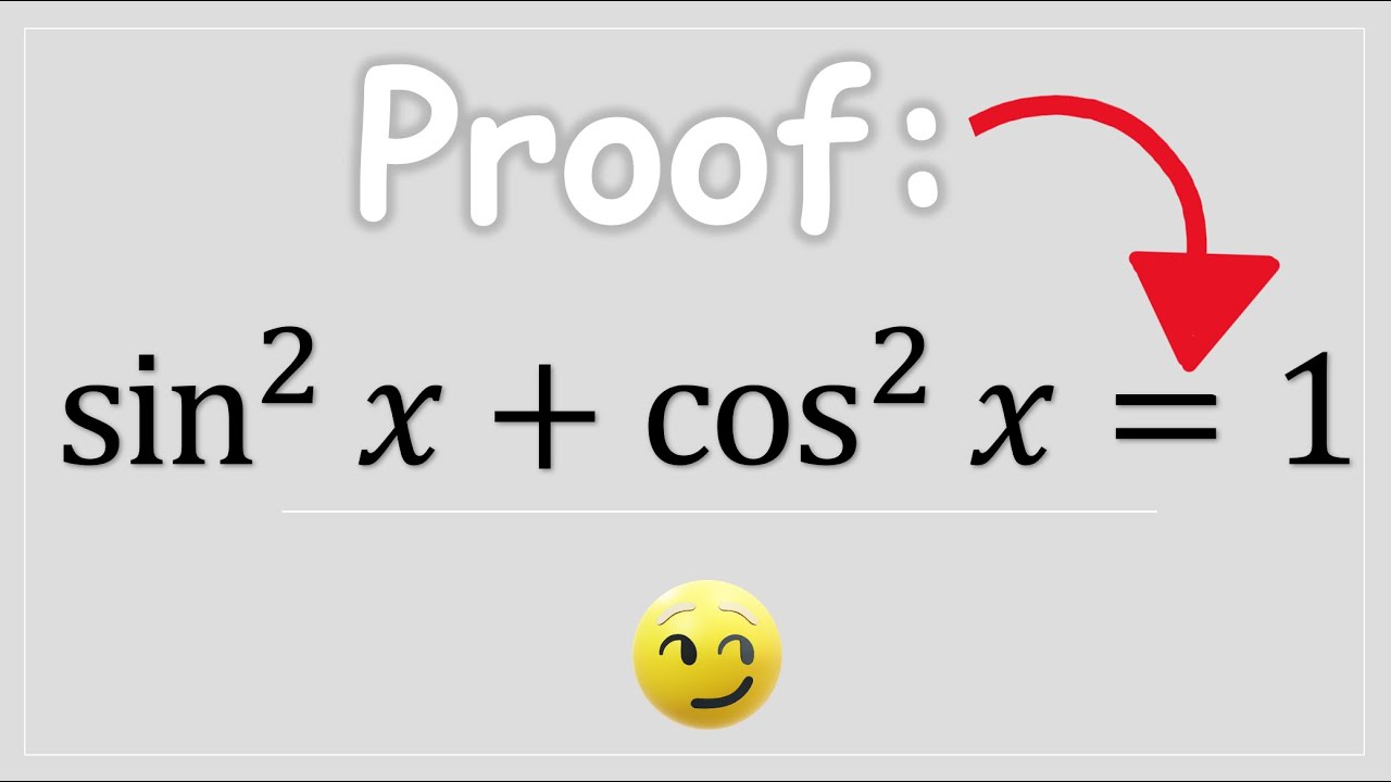 Sin x cos x 1 Proof YouTube