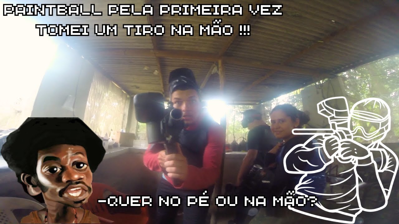 JOGANDO PAINTBALL PELA PRIMEIRA VEZ E TOMEI UM TIRO NA MÃO KKKKK! - YouTube