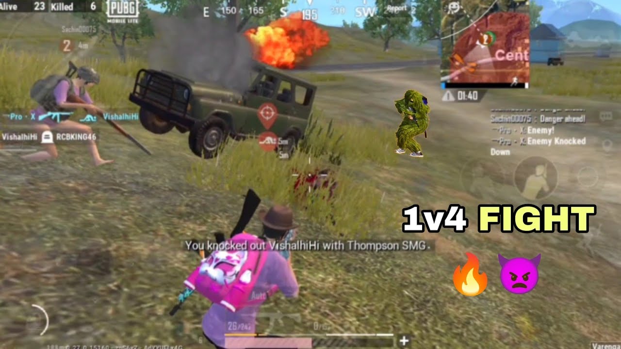 Dou Vs Squad 🤭🔥Pgmi lite 1v4 Fight 2025 Update New Game play | Pro X ...