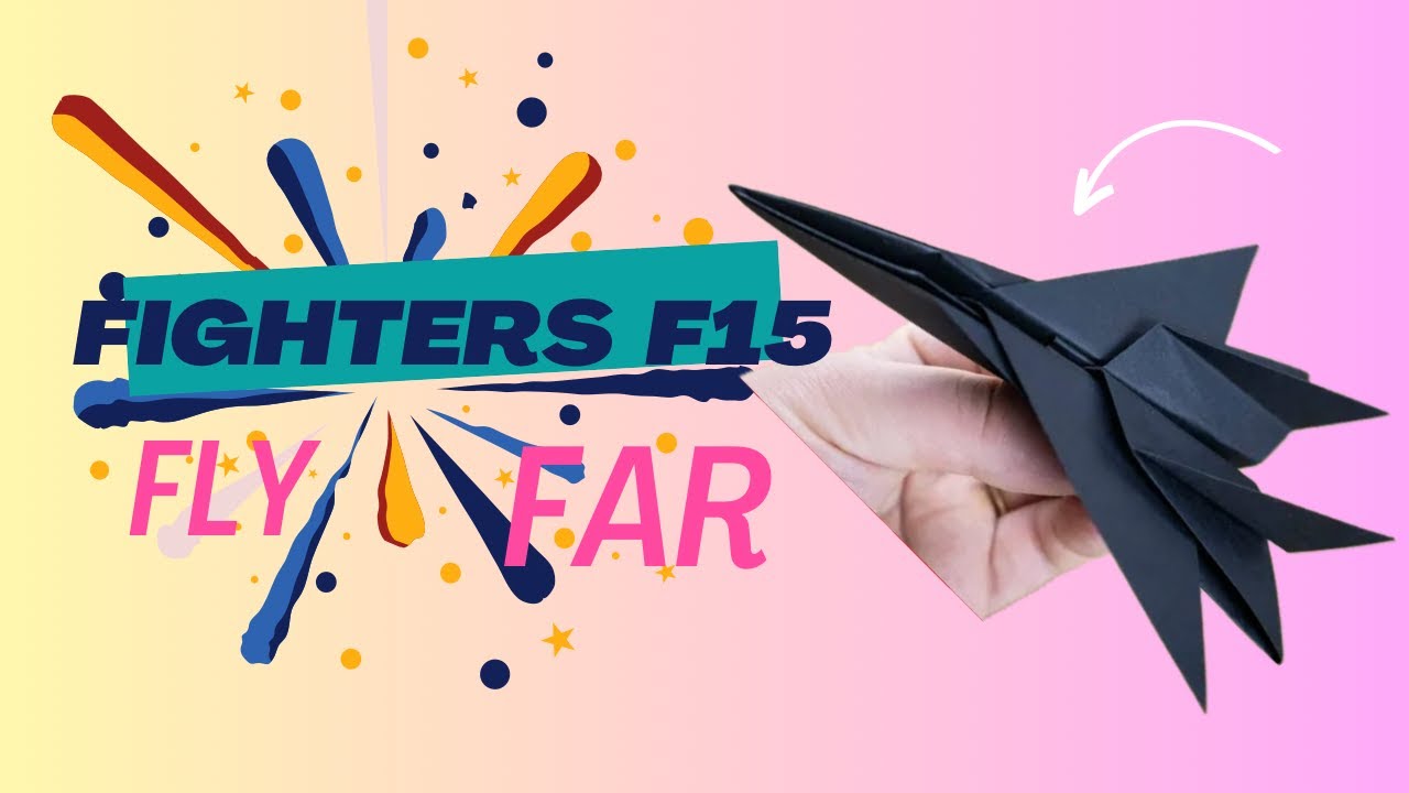 How to make paper fighters | best origami paper jet | F 15 - YouTube
