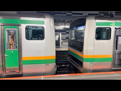 籠原駅3番線でE231系1000番台ｺﾂS-22編成とﾔﾏU519編成が切り離し（解結）されるシーン（2024.11.17.19:26 - YouTube