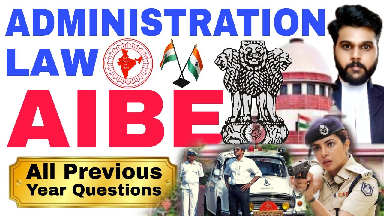 AIBE Administration Law previous year important questions with answers ...