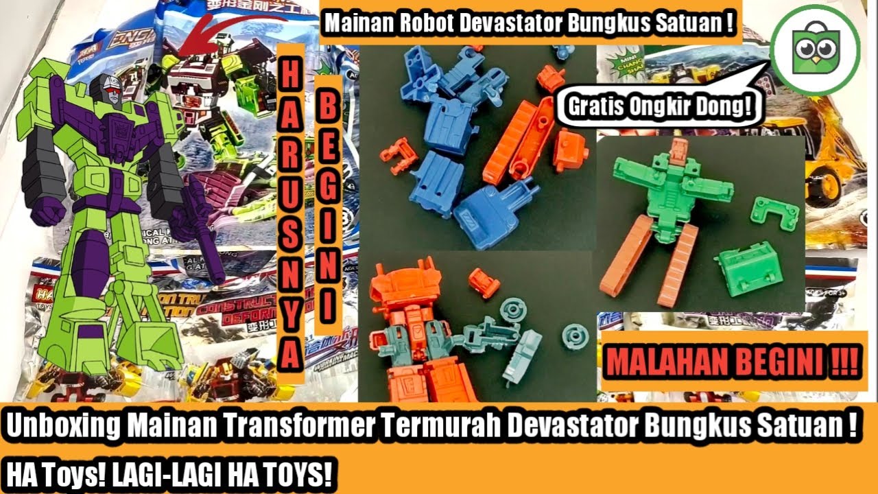 Mainan Robot Devastator Termurah Bungkusan Satuan Harga 2000an Lanjutan (Part 1) Part 2 - YouTube