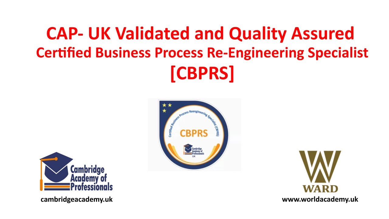 Certified Business Process Re-Engineering Specialist [CBPRS] - YouTube
