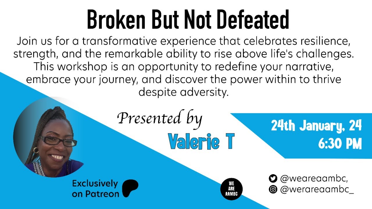 Workshop: Broken But Not Defeated - YouTube