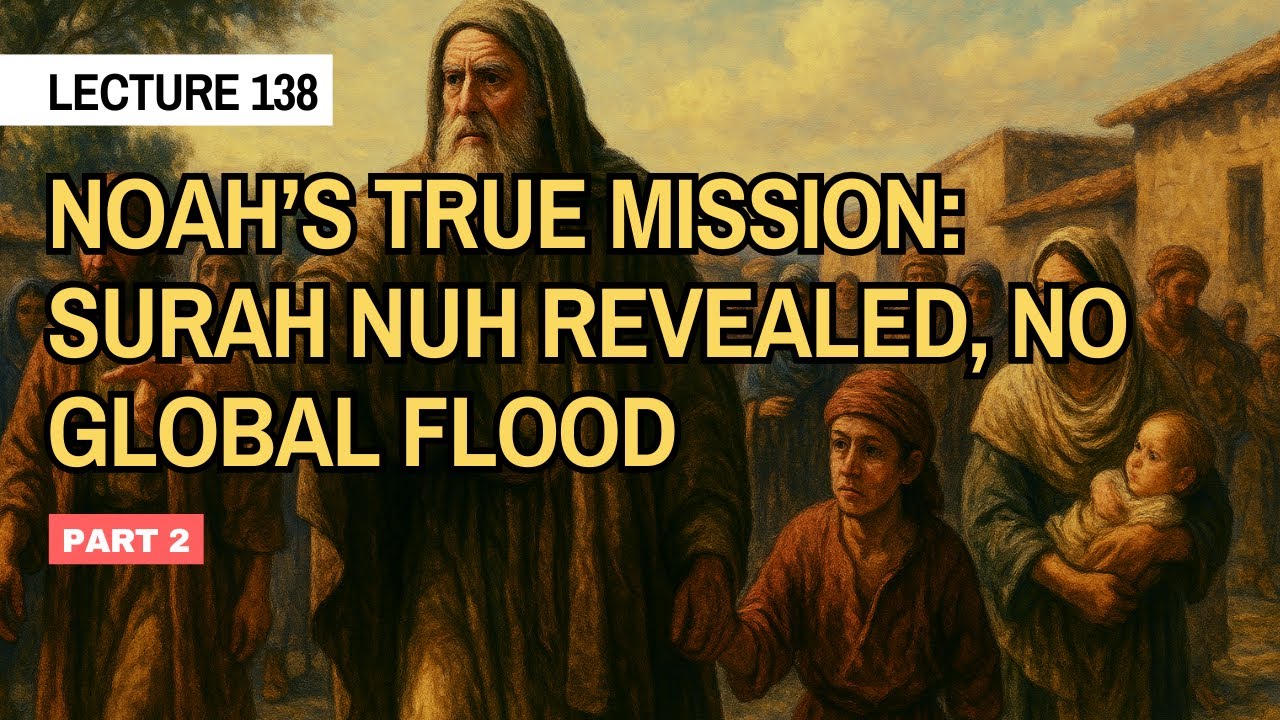 Quran Lecture 138 Noah’s true mission: Surah Nuh revealed, No Global ...