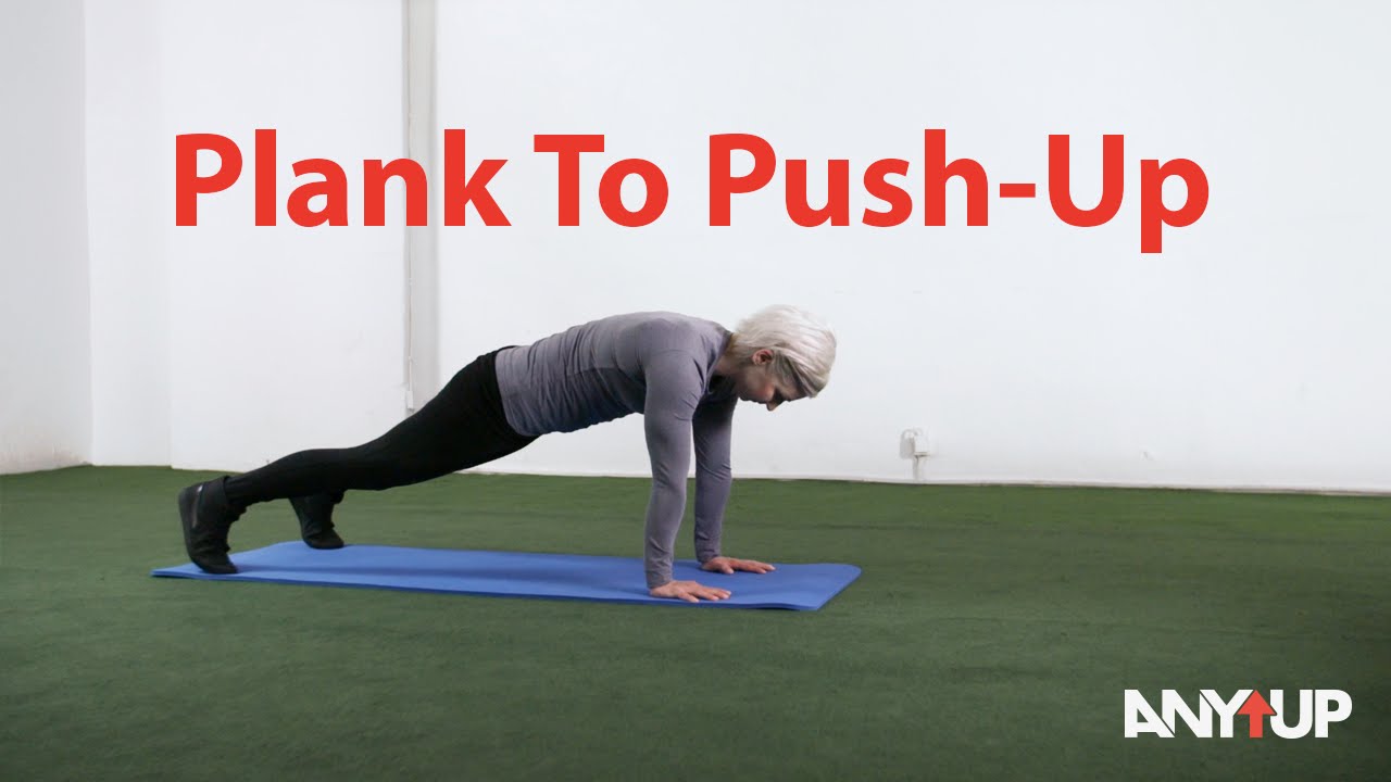Plank to Push-Up Bodyweight Training Exercise - YouTube