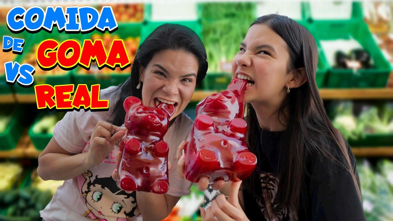 COMIDA REAL VS COMIDA DE GOMA 2021 | AnaNana TOYS - YouTube