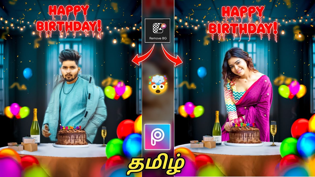 Happy Birthday Photo Editing | PicsArt Birthday Photo Editing Tutorial ...