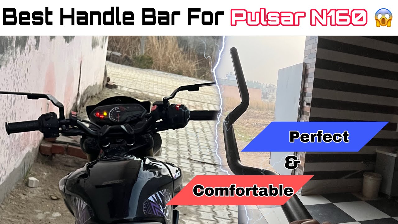 Pulsar N160 Handlebar modification 🔥🥵Best pulsar N160 Handlebar 😱 Must ...