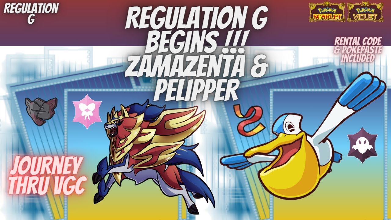 REGULATION G BEGINS !!! ZAMAZENTA RAIN TEAM: Regulation G -Pokemon ...