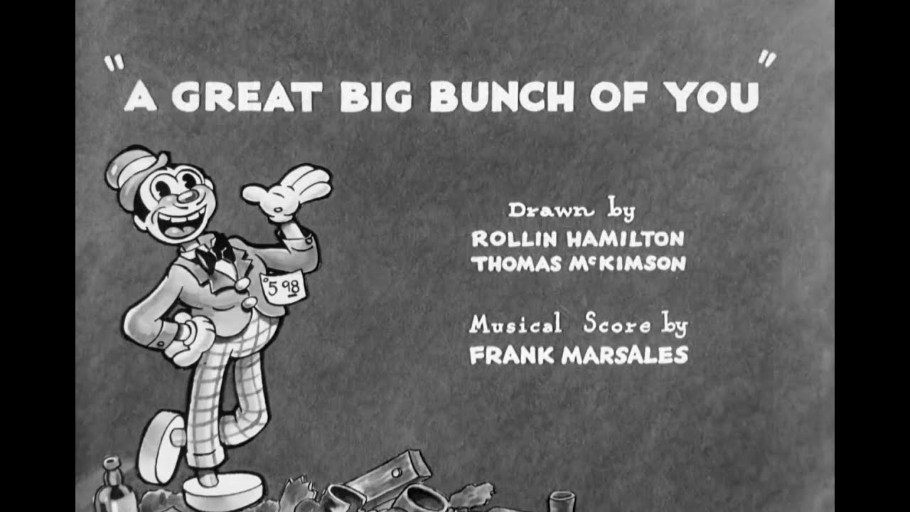 Merrie Melodies - A Great Big Bunch of You (1932) Warner Bros - YouTube