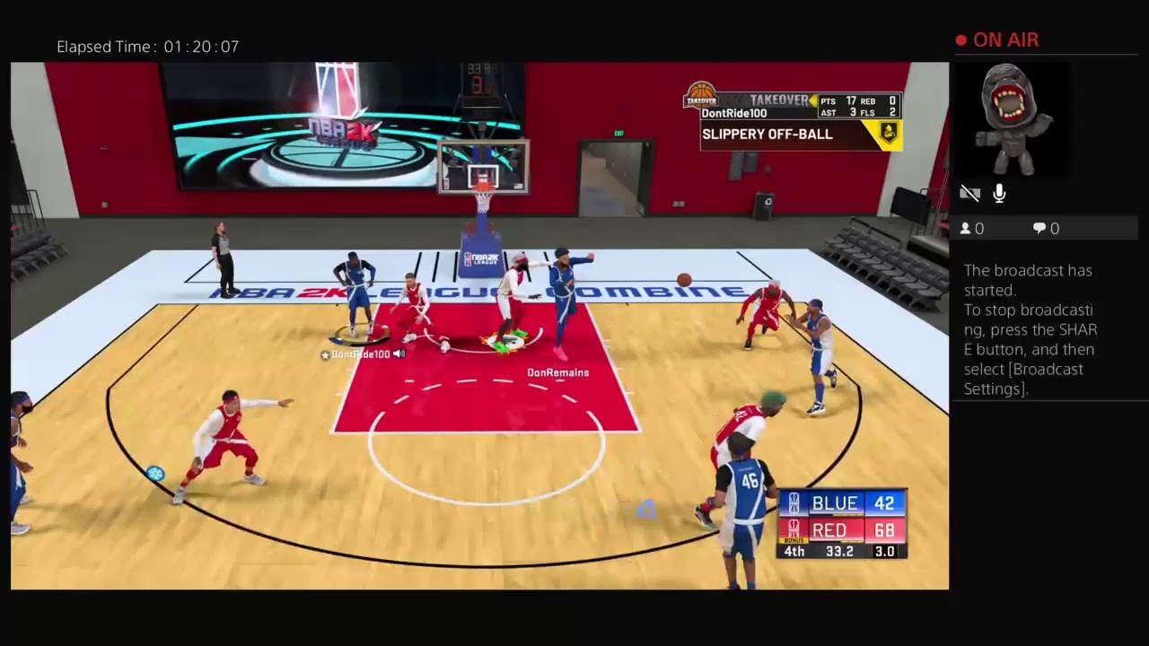NBA 2K League Draft Combine Day 2 PSN DontRide100 - YouTube
