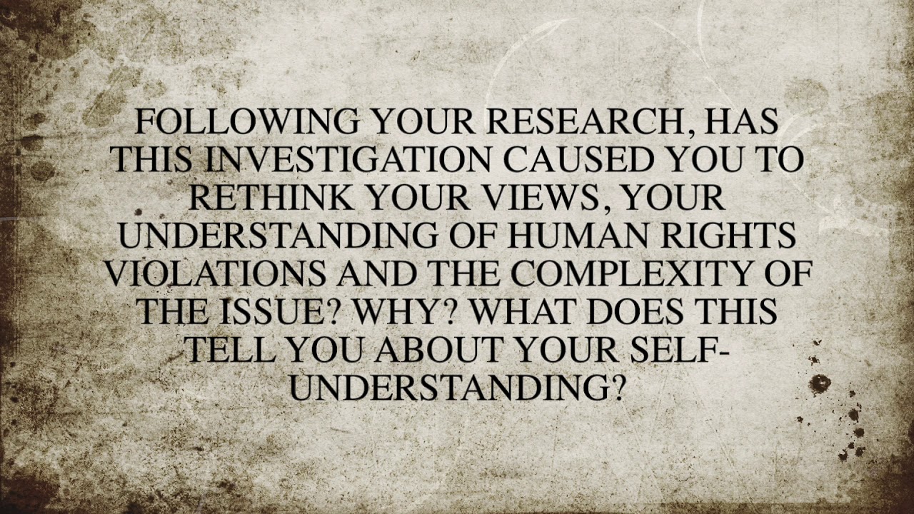 Global Perspectives Reflection - YouTube