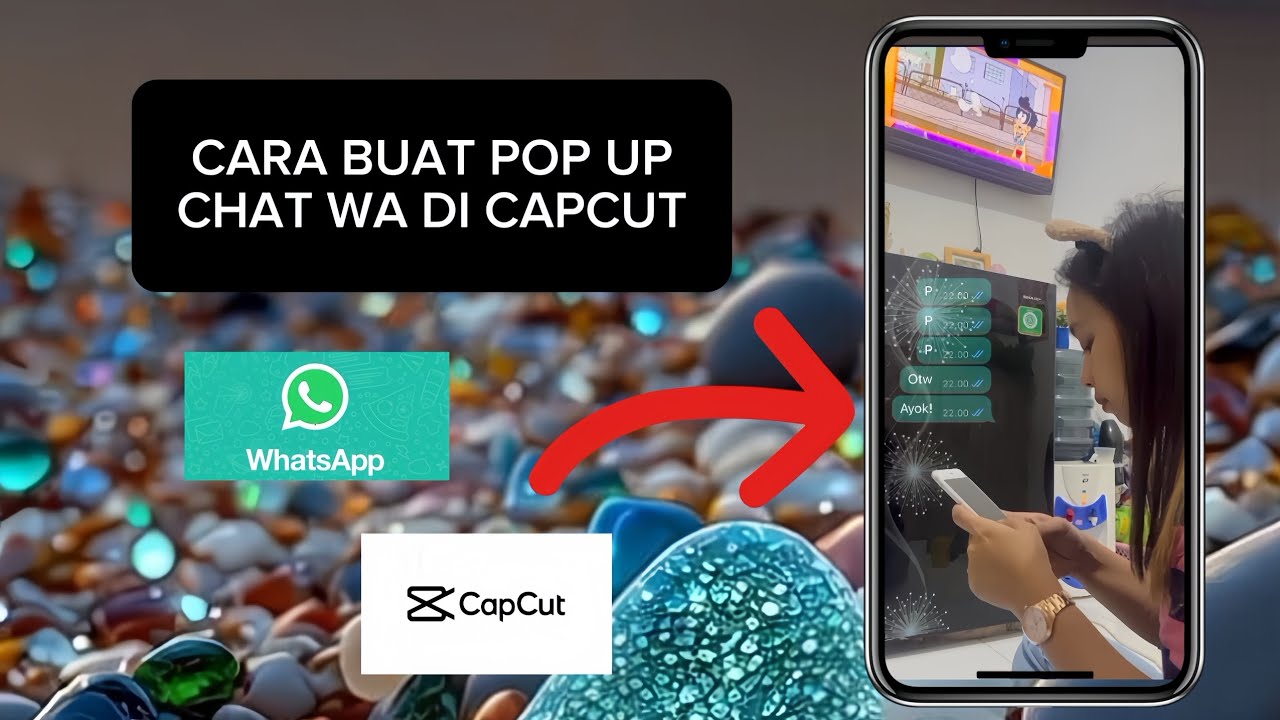 CARA BUAT POP UP CHAT WA DI CAPCUT - YouTube