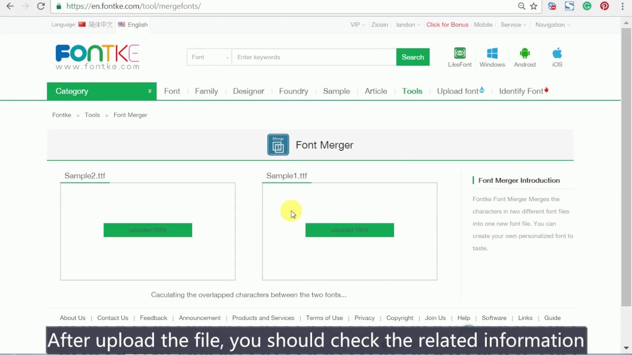 How to Merge Font Files With FontKe Tool - YouTube