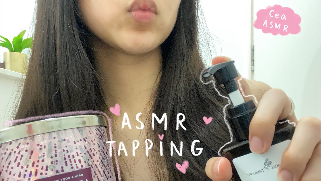 ASMR Tapping Sounds (Lotion bottle, apple box, candle, etc) - YouTube
