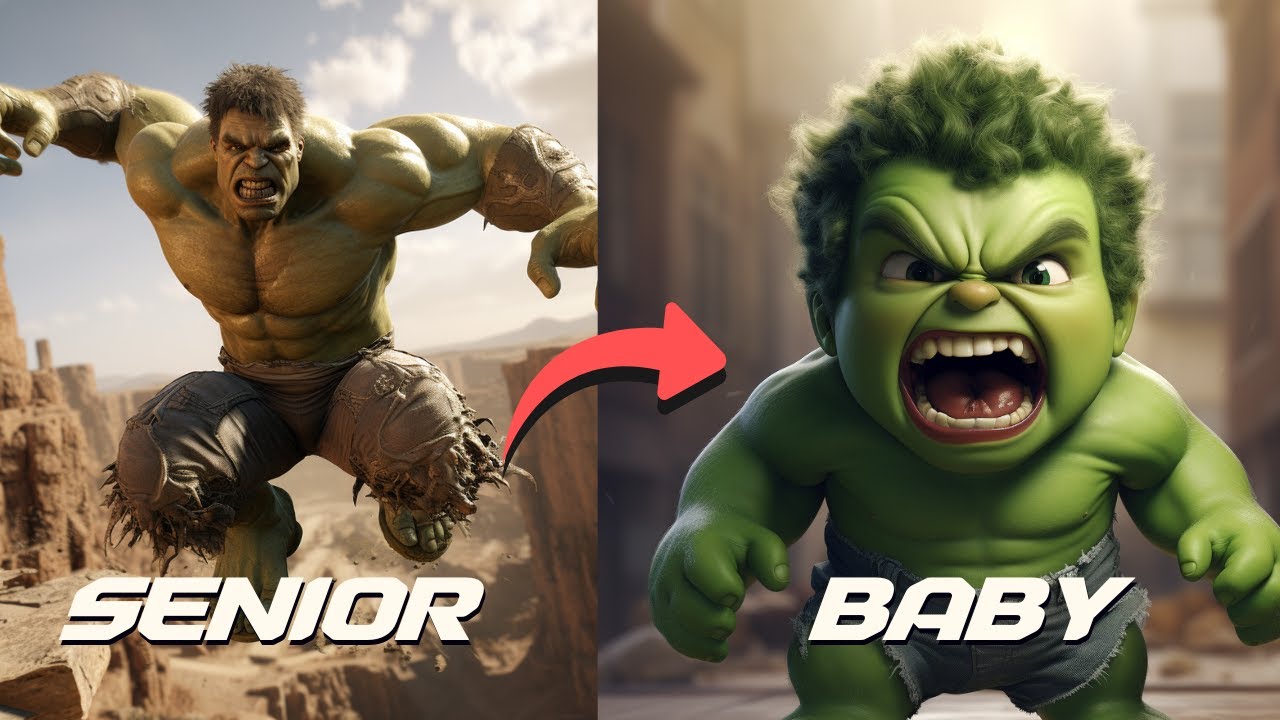 Cute Baby SuperHero Hulk, Iron man & Captain America - YouTube