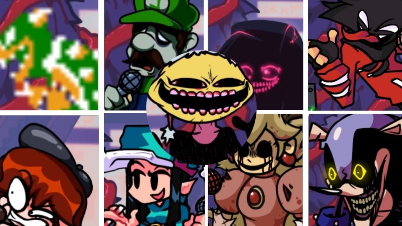 FNF - Winter Horrorland But Every Turn A Different Character Sings It ...