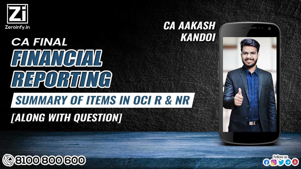Summary of Items in OCI R & NR | Alongwith Question | CA Final FR | CA ...