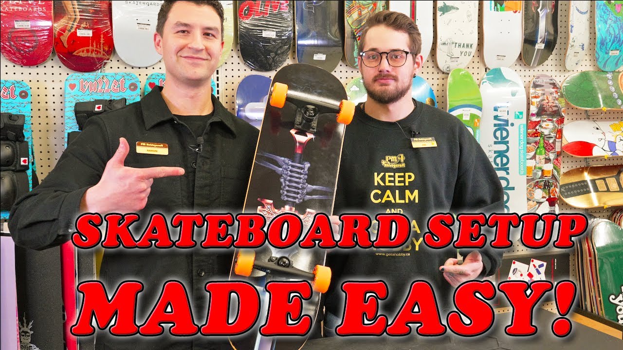Skateboard Setup Made Easy! Grip Tape, Bearings, Wheels & More - YouTube